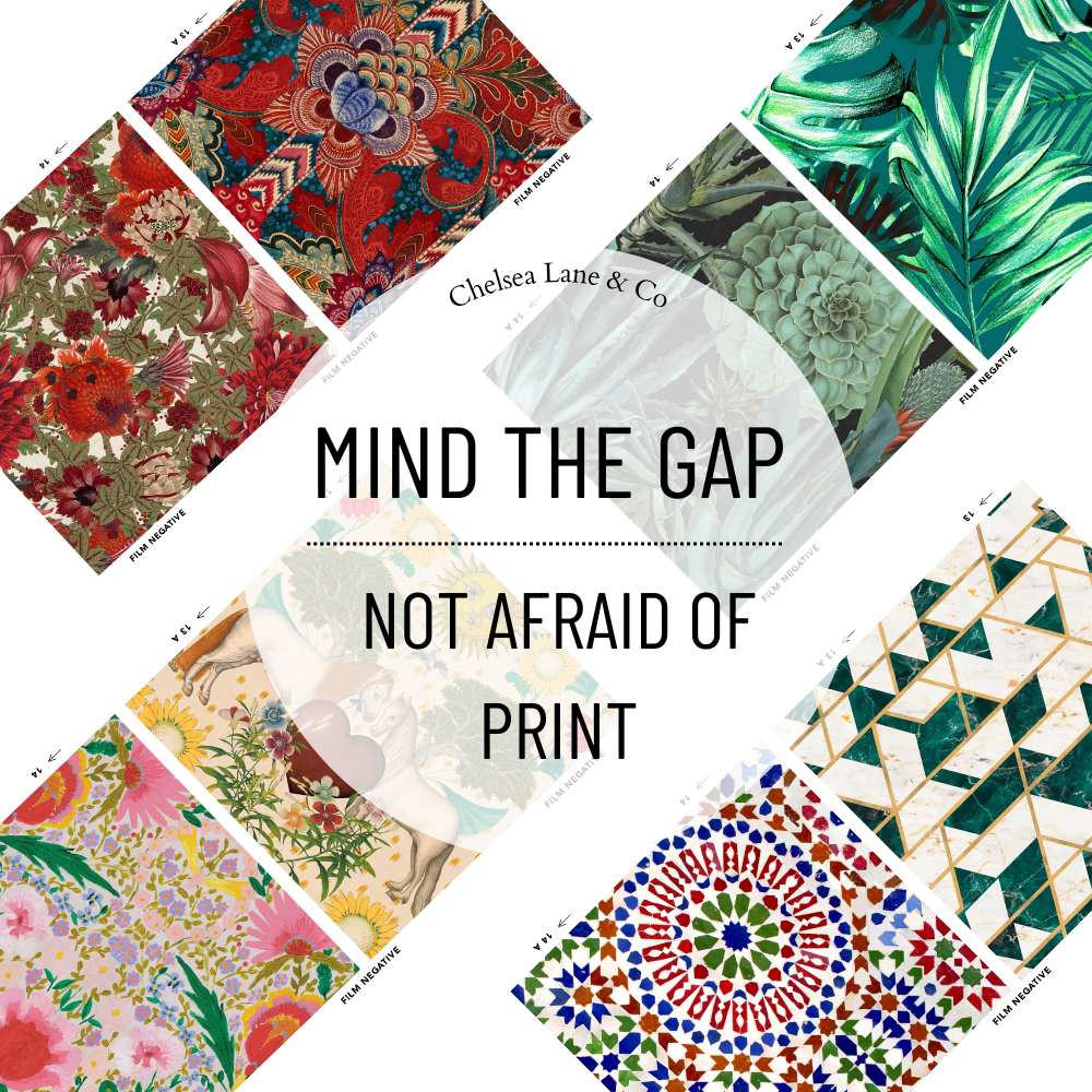 Mind the Gap; Not Afraid of Print – Chelsea Lane & Company